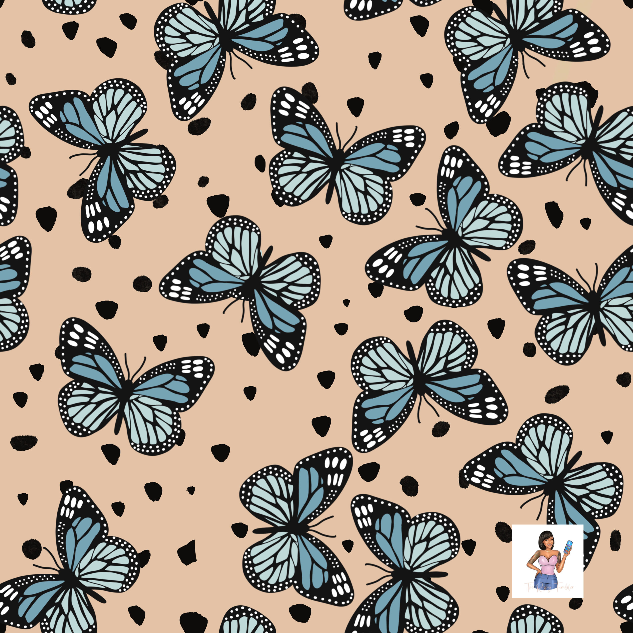 Polka dot Butterflies | The Risky Tumbler