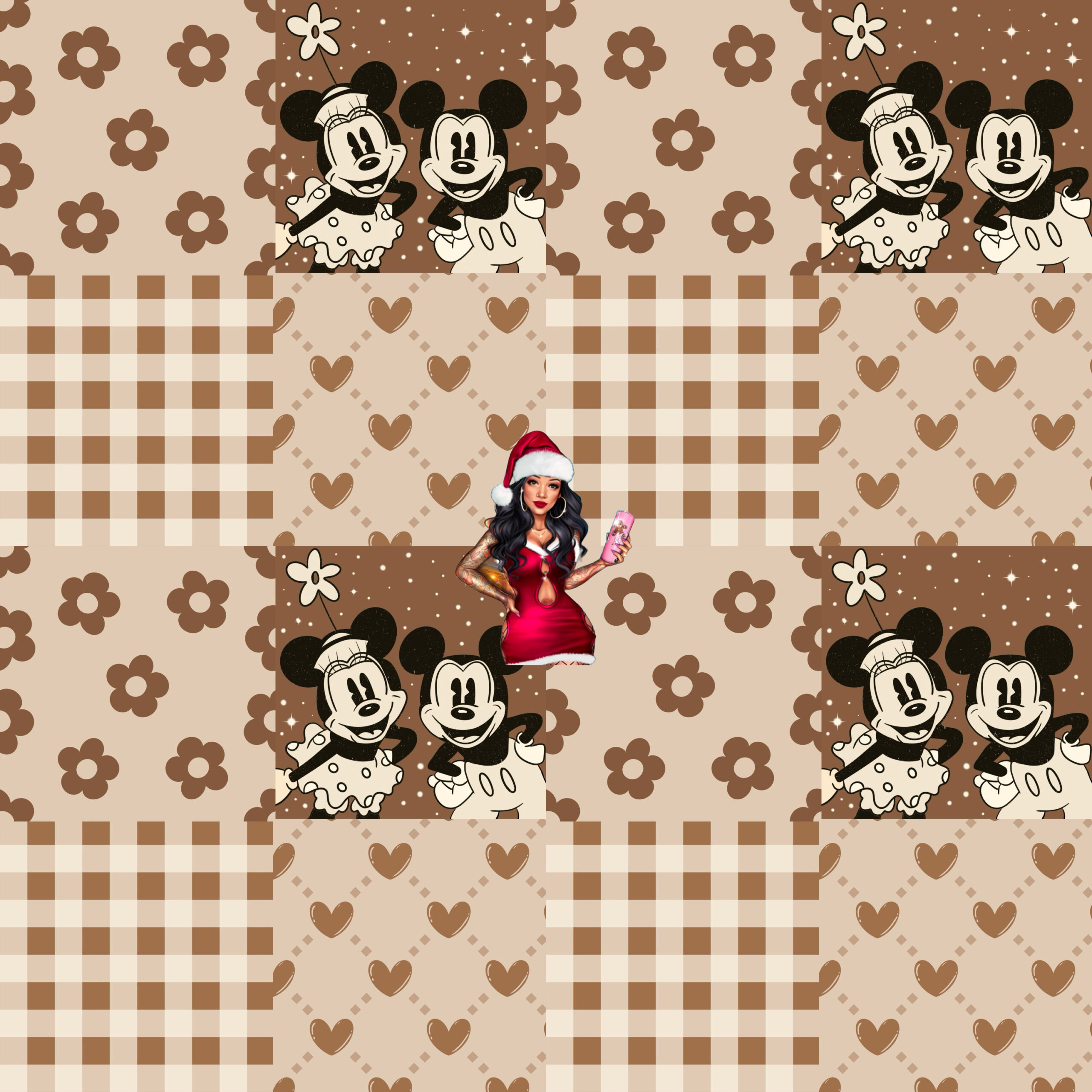 Neutral Patchwork The Risky Tumbler