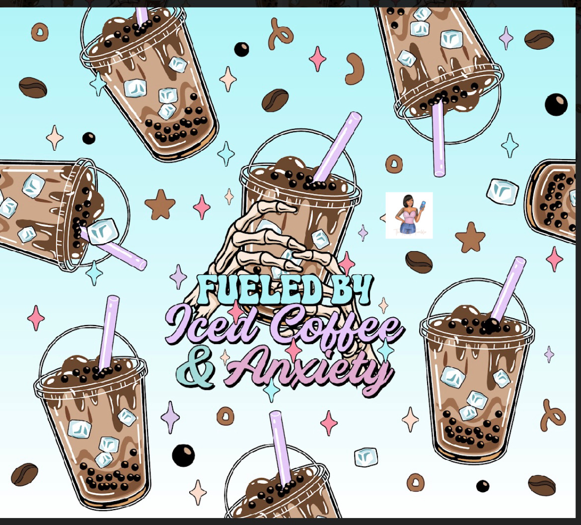 Fueled by Iced Coffee 24oz Wrap | The Risky Tumbler