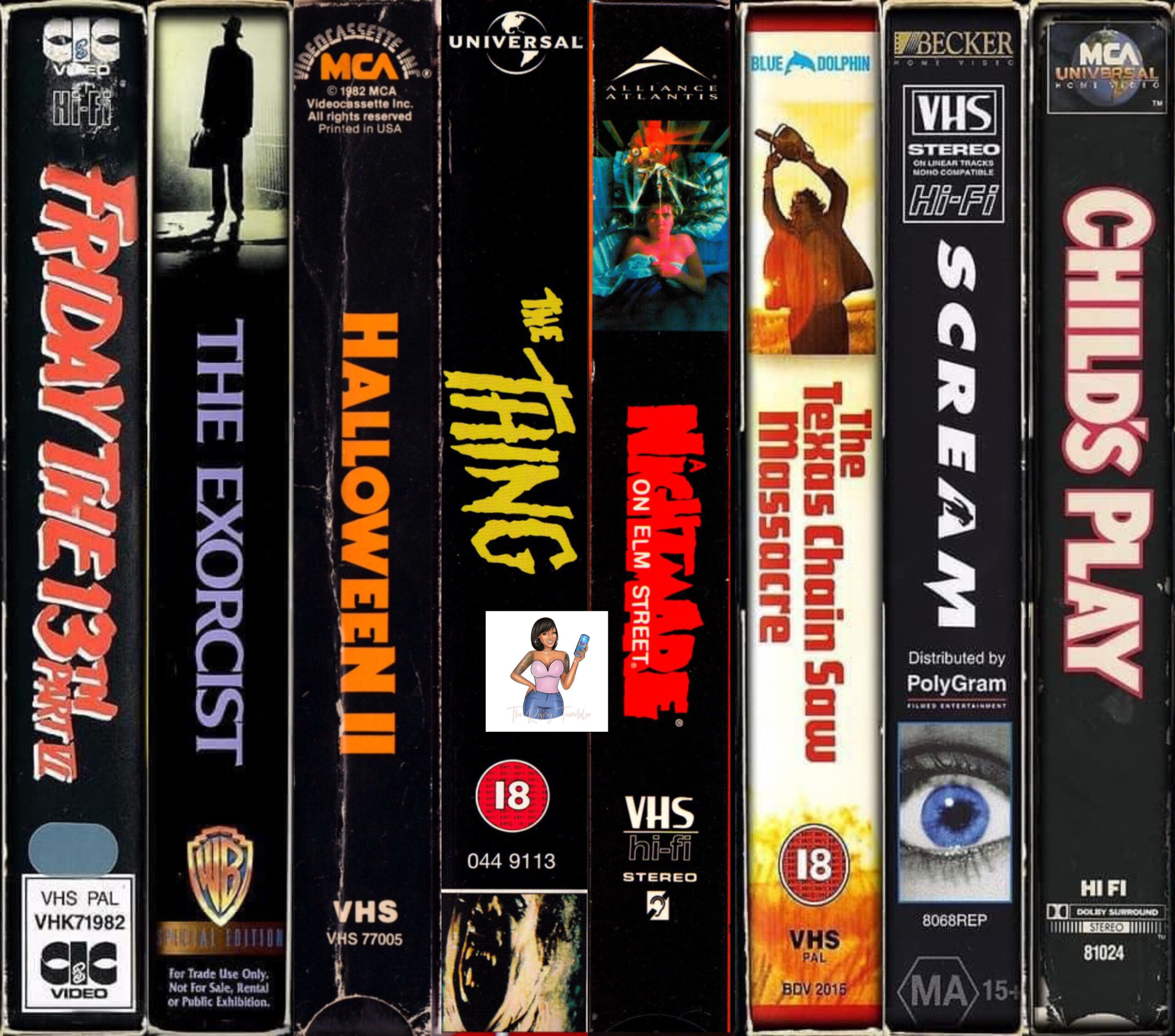 Horror VHS 24oz Wrap | The Risky Tumbler