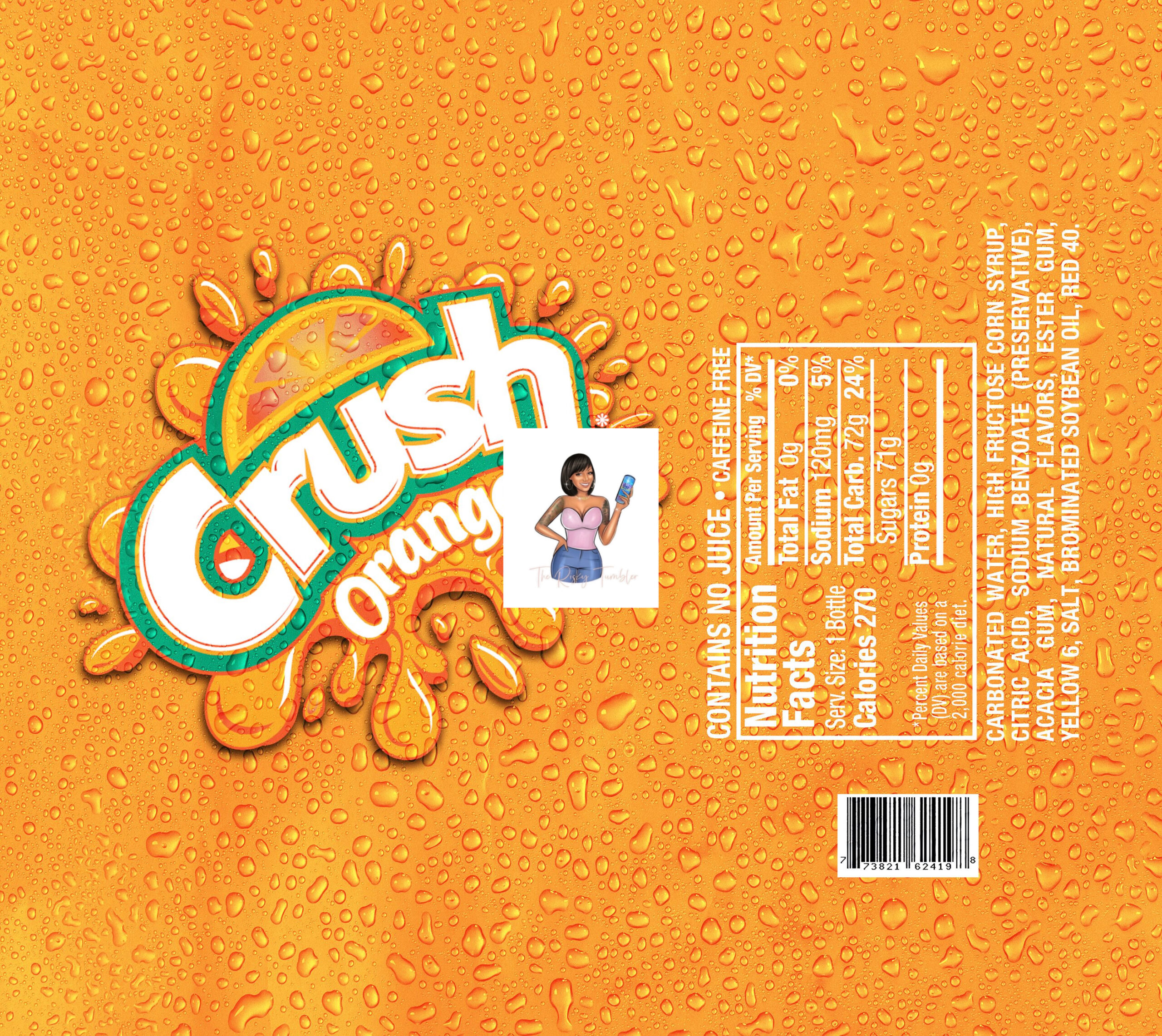 Crush Orange Wrap | The Risky Tumbler