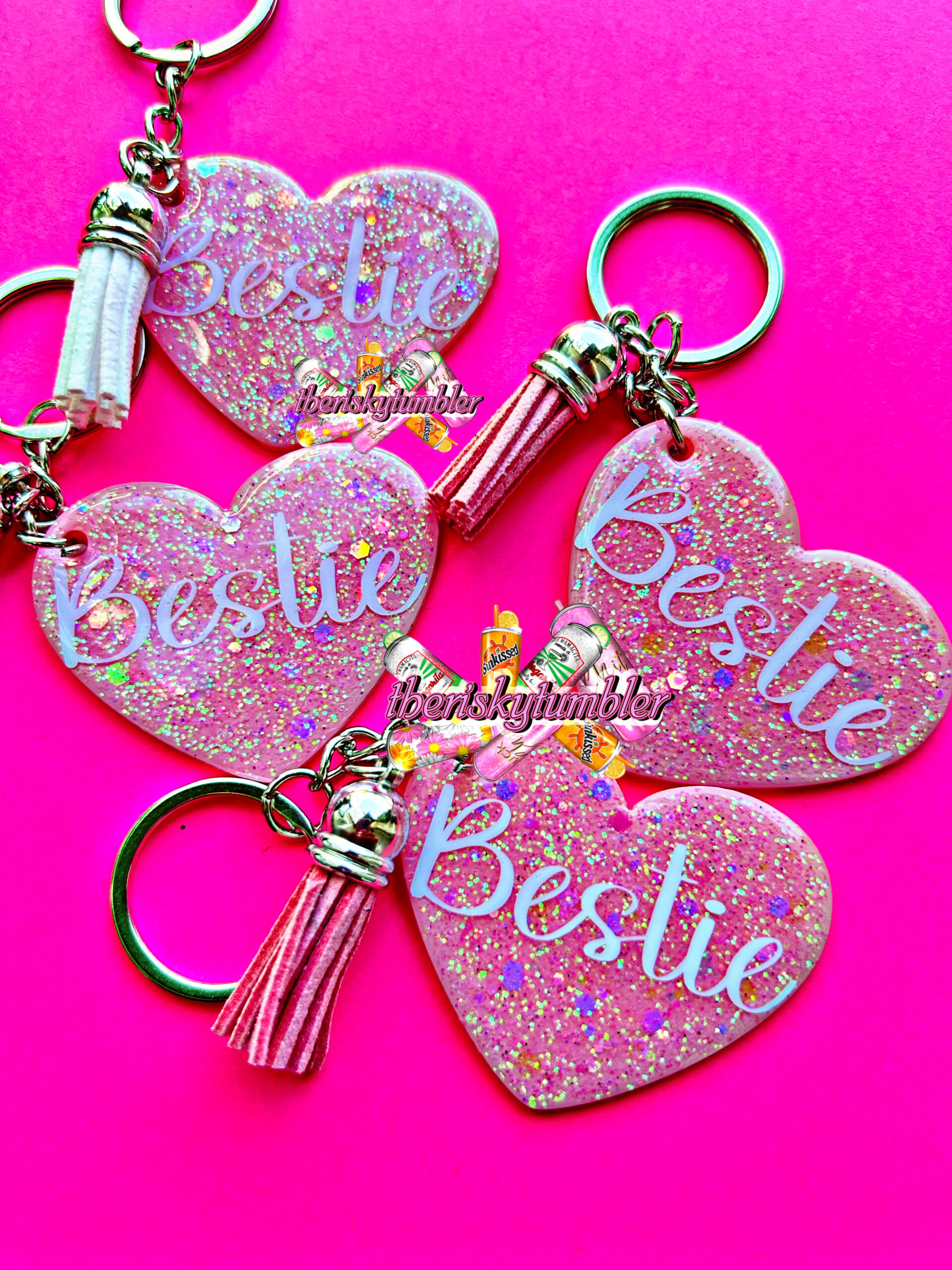 Bestie keychain (Made to Order) | The Risky Tumbler