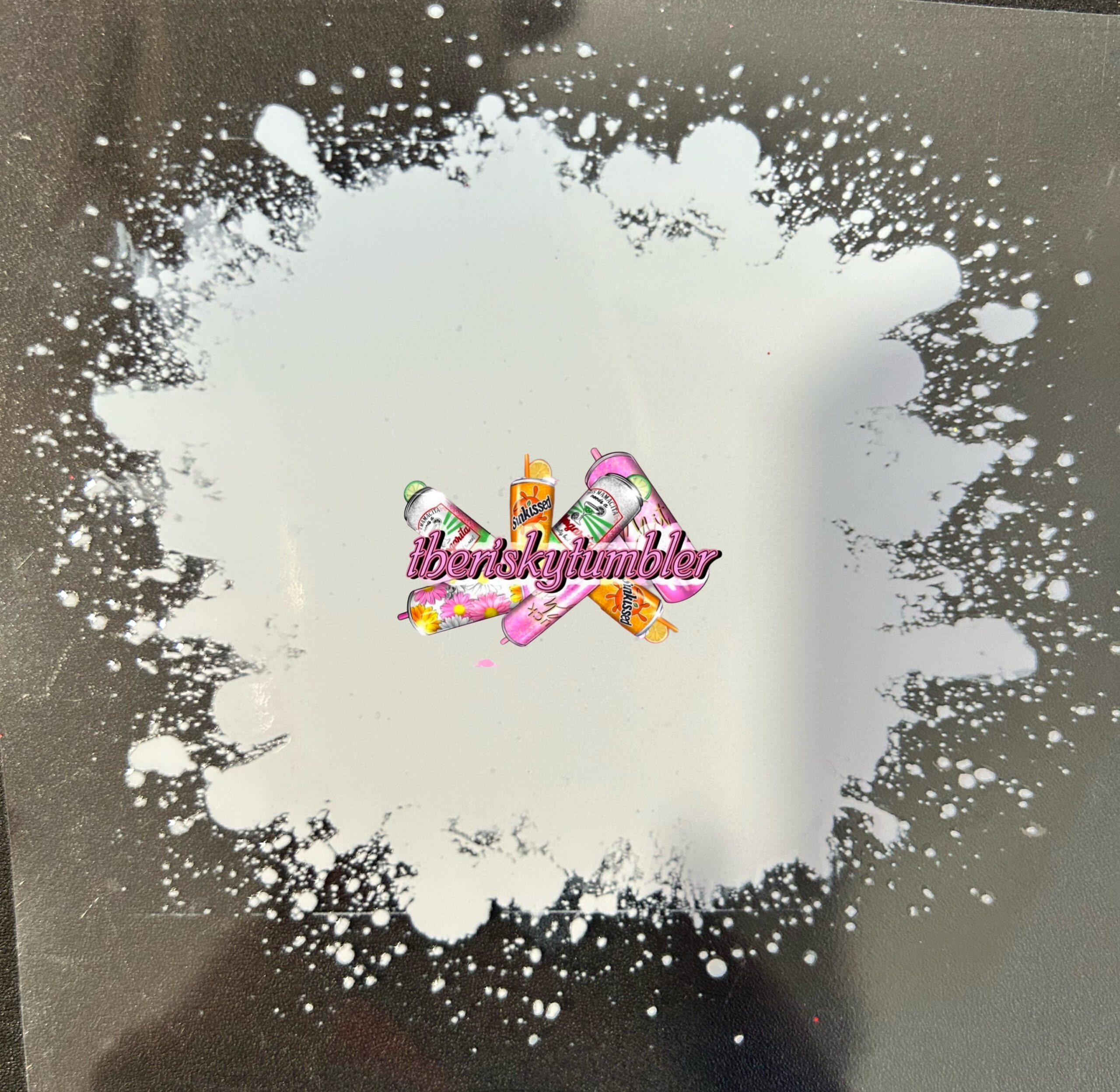 UV DTF White Bleach Spot 5 x 5 | The Risky Tumbler