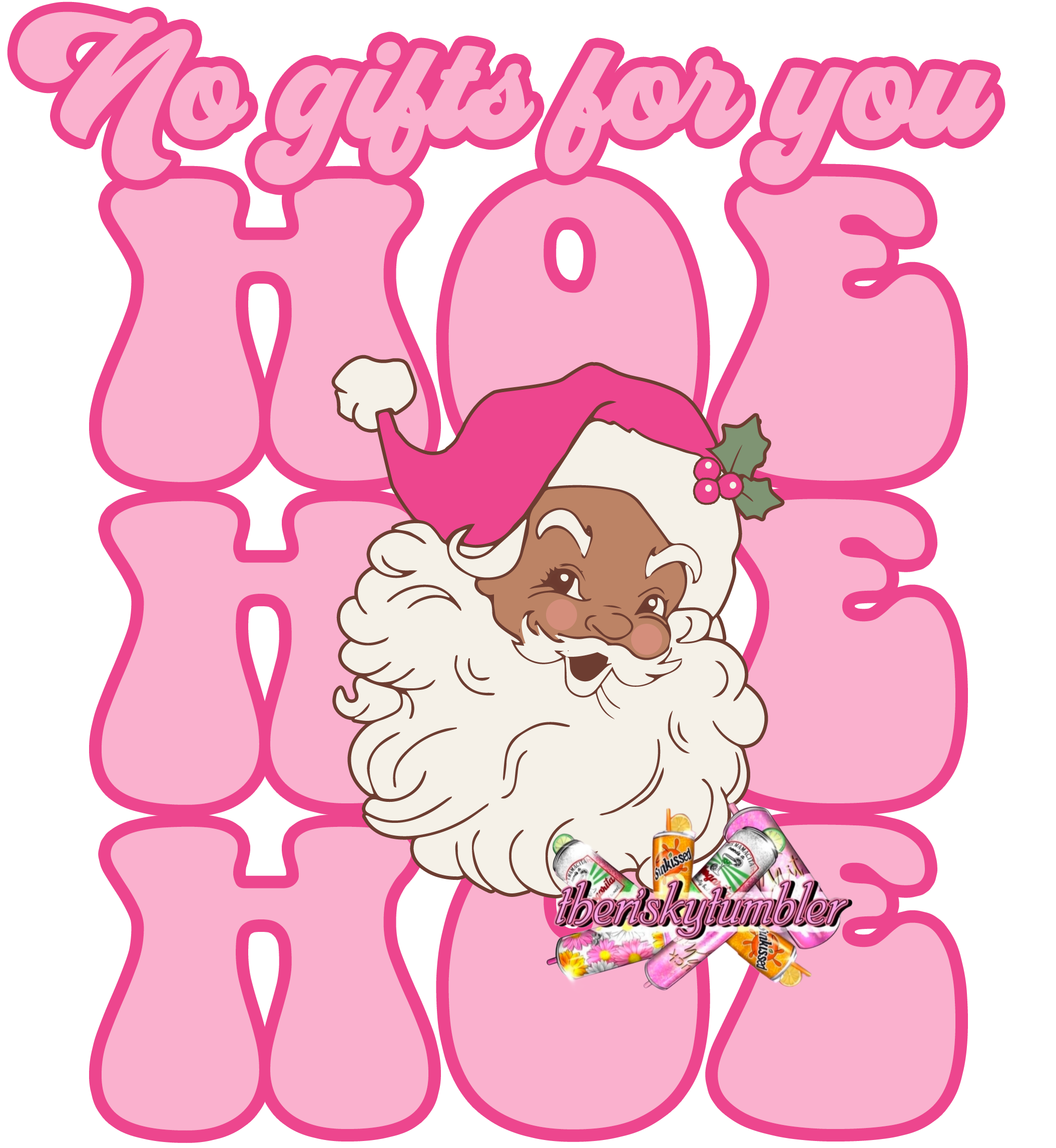 UV DTF Triple Hoe – Black | The Risky Tumbler