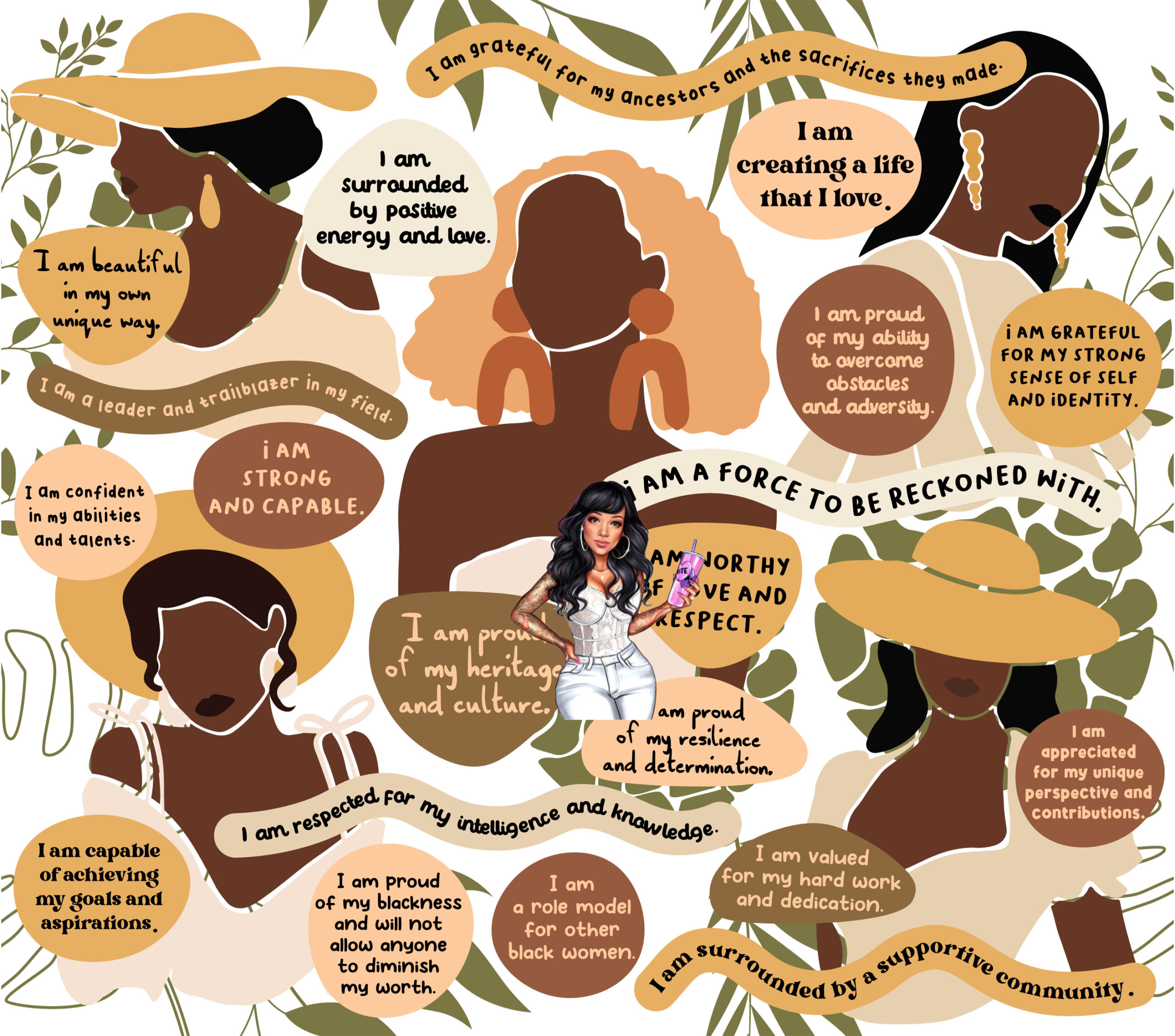 Brown Girl Affirmations | The Risky Tumbler
