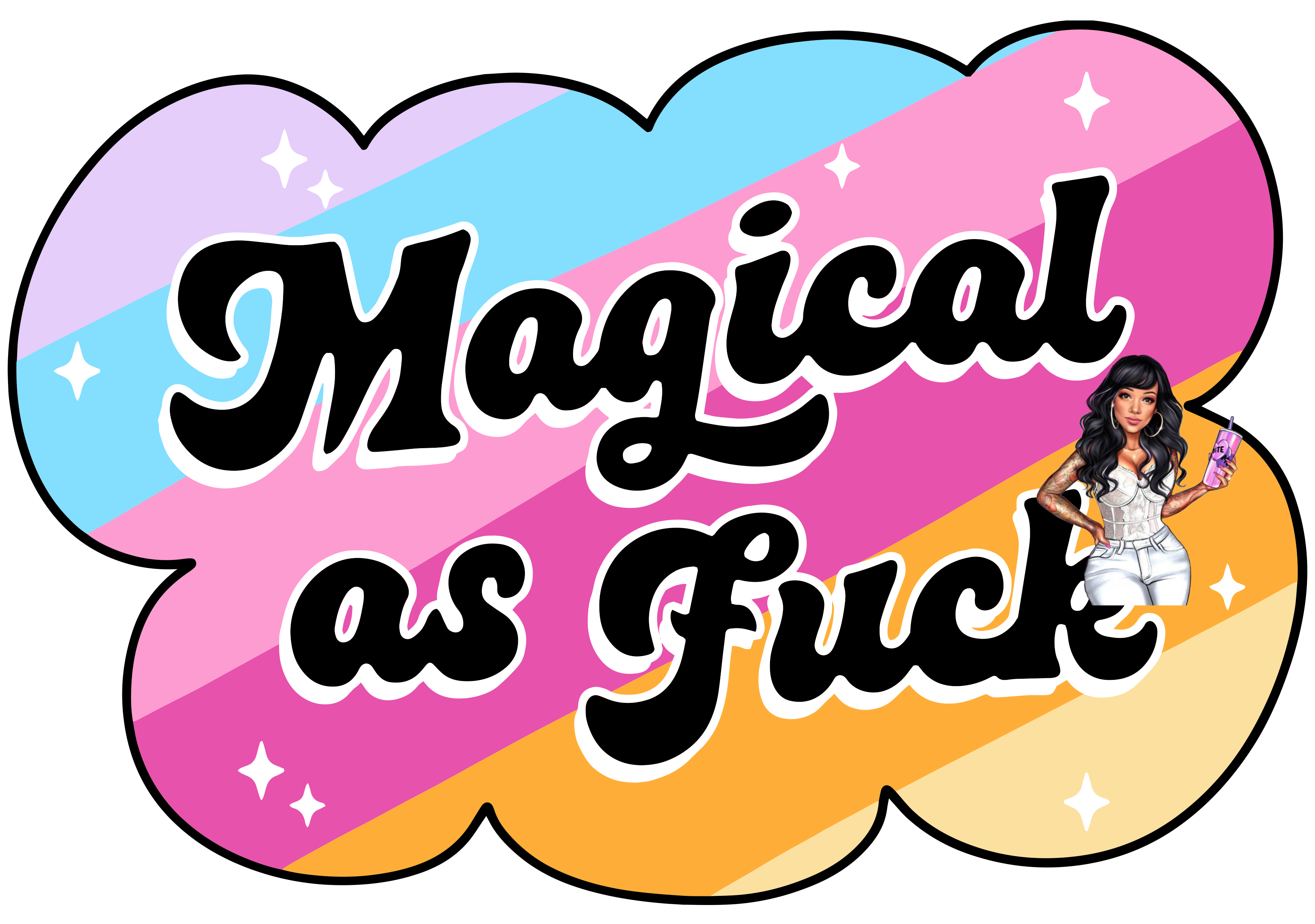 Uv Dtf Magical Af The Risky Tumbler