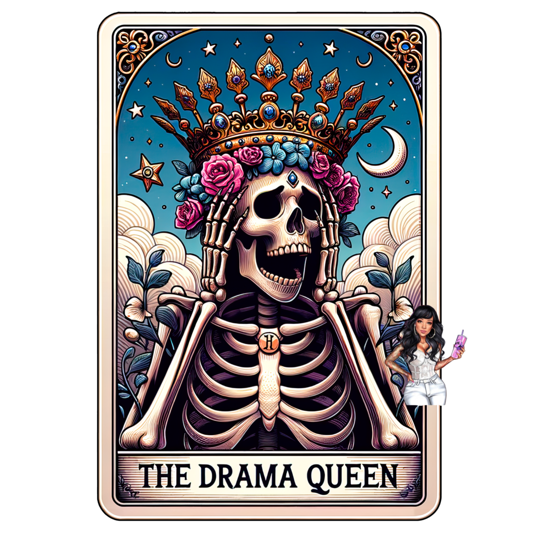 UV DTF Drama Queen The Risky Tumbler uv-dtf-drama-queen-the-risky-tumbler