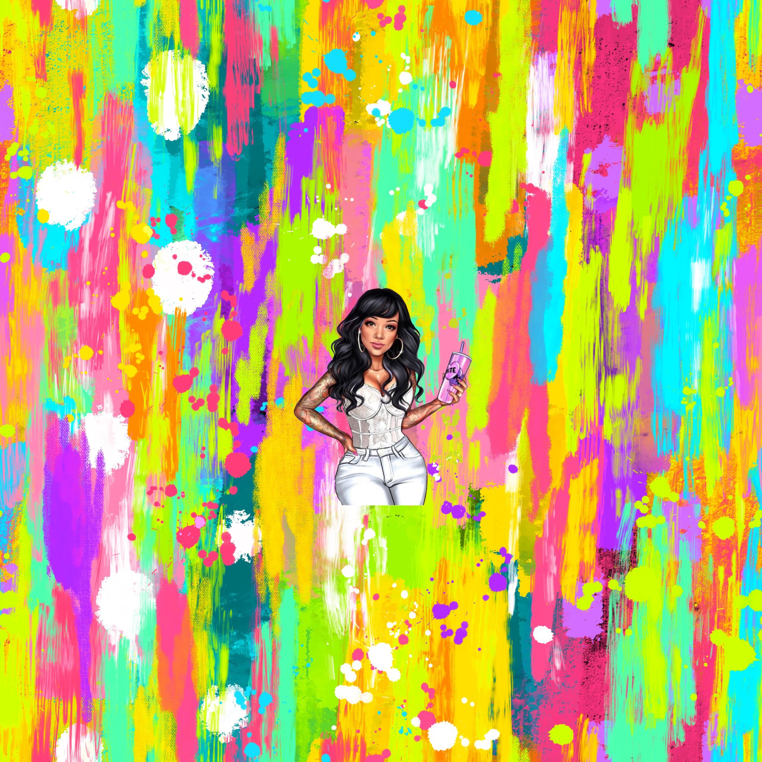 Neon Streaks | The Risky Tumbler