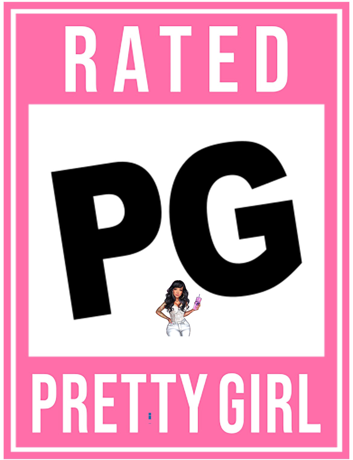 Rated PG (pink/black) | The Risky Tumbler