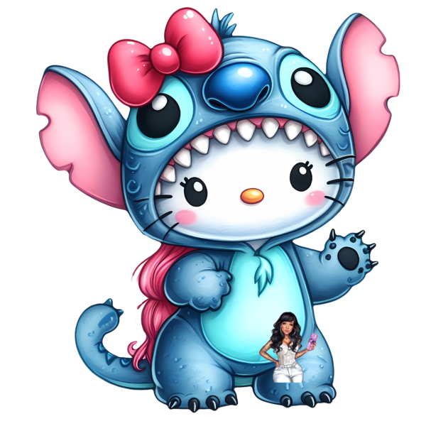 UV DTF Stitch Costume (has matching vinyl) | The Risky Tumbler