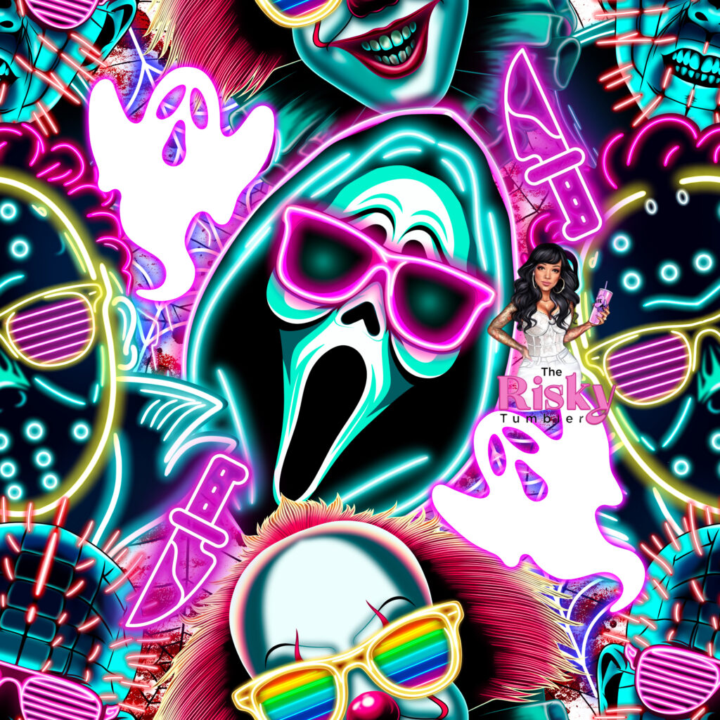 Neon Horror | The Risky Tumbler