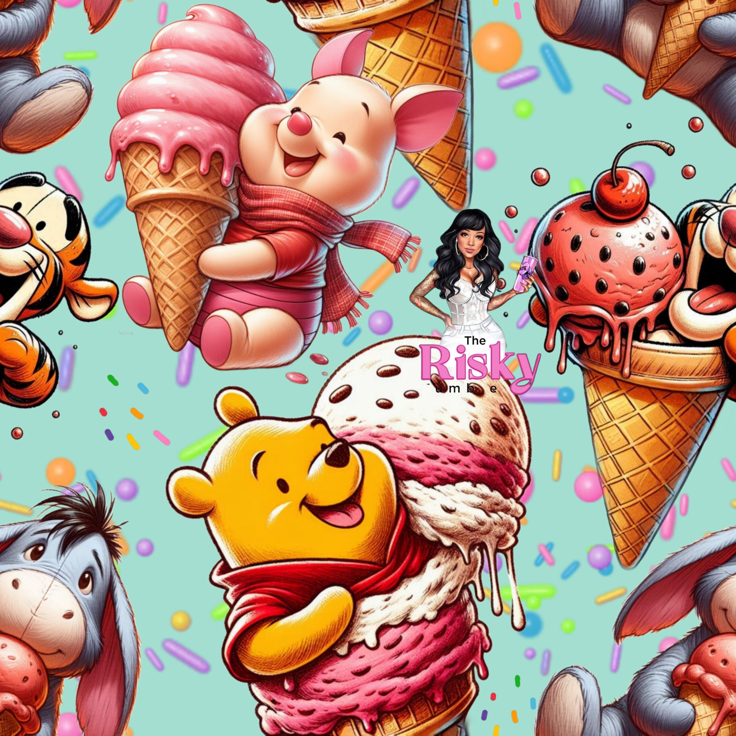 Ice Cream cone friends (has matching decal) | The Risky Tumbler
