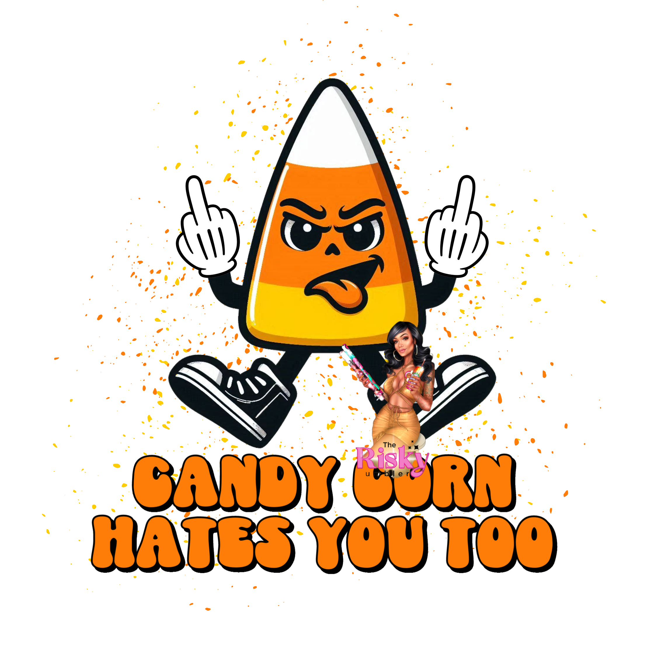 UV DTF Candy Corn 2.0 (has matching vinyl) | The Risky Tumbler