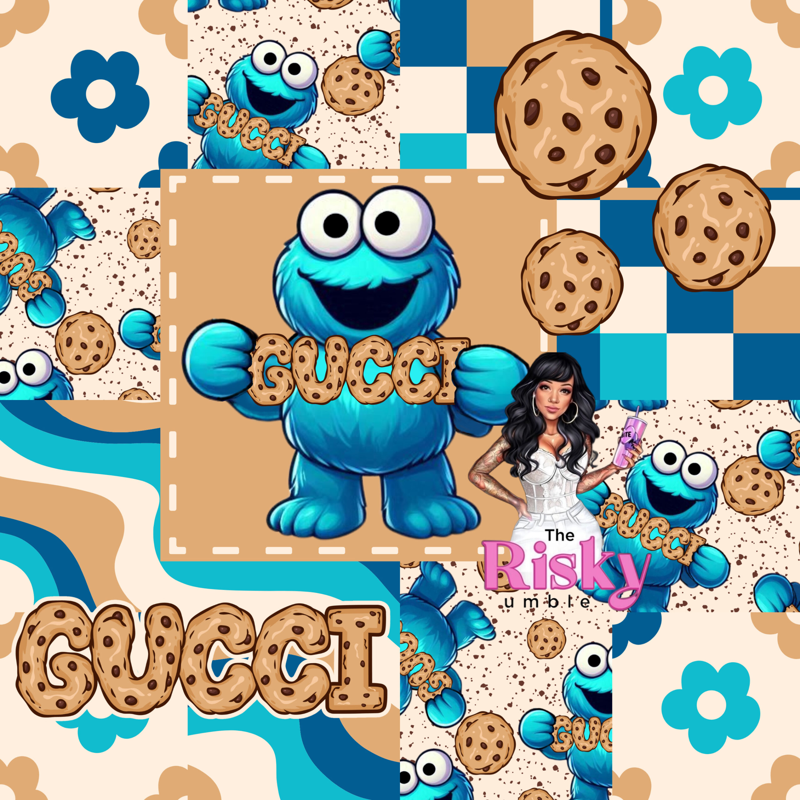 Exclusive GG Monster Patches (has matching decal) | The Risky Tumbler