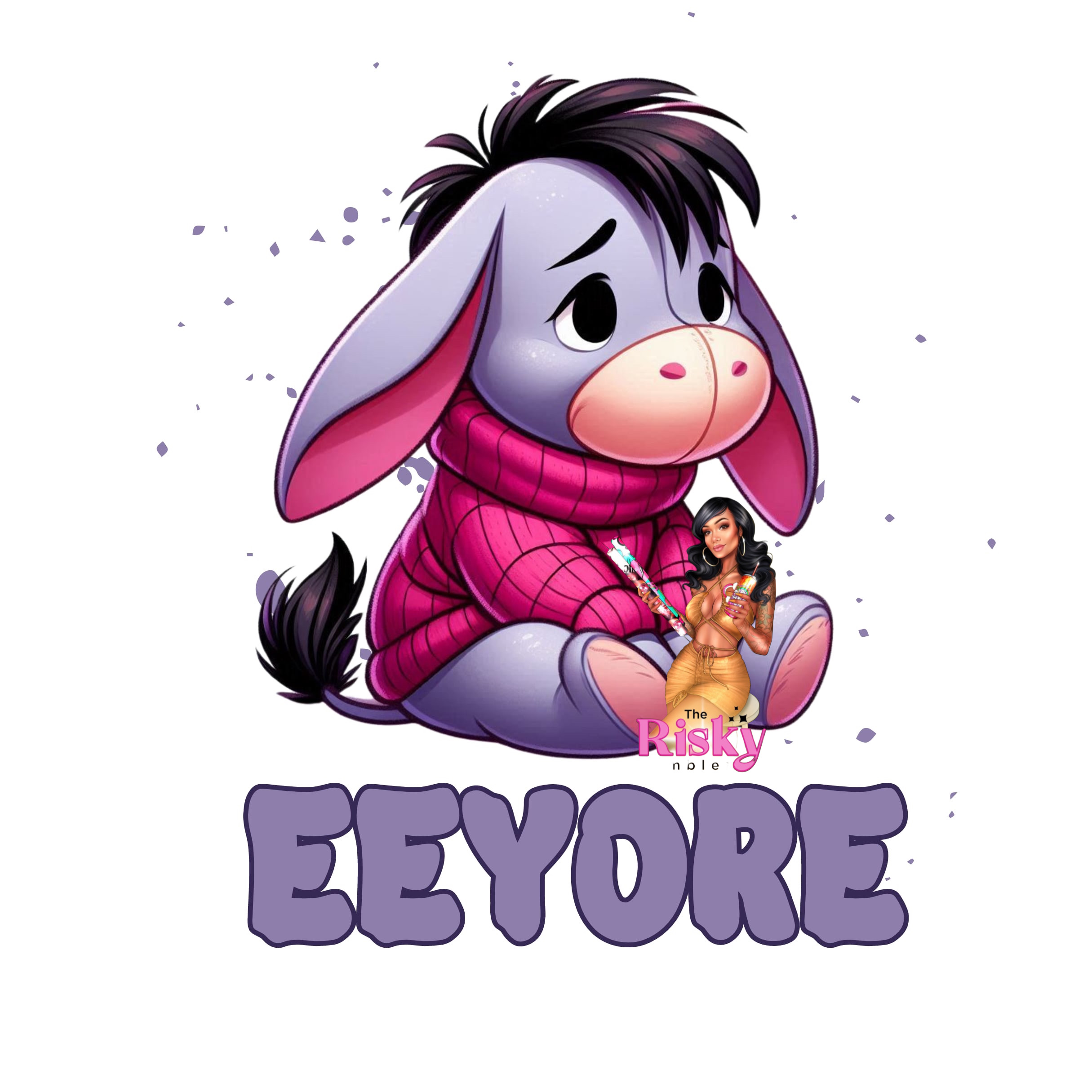 UV DTF Still Sad Eeyore (has matching vinyl) | The Risky Tumbler