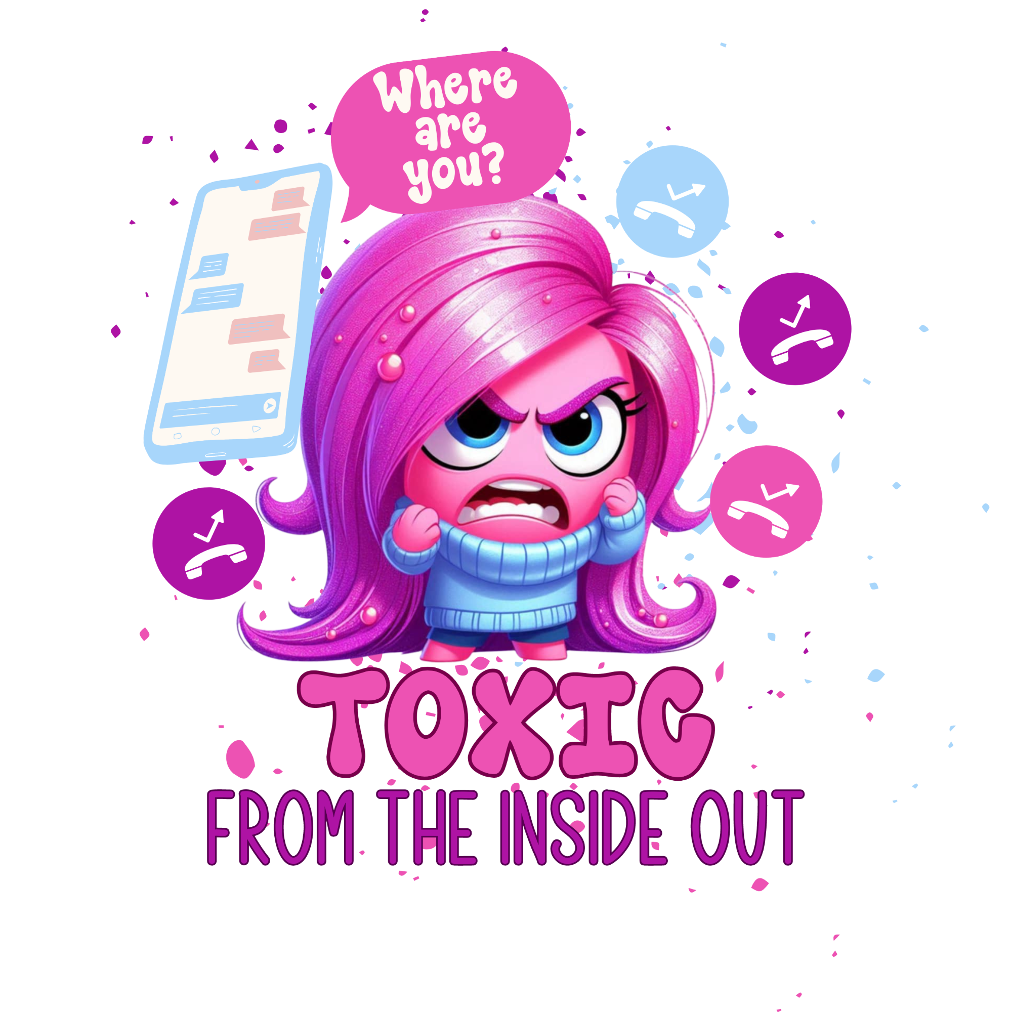 UV DTF Exclusive Toxic (has matching vinyl) | The Risky Tumbler