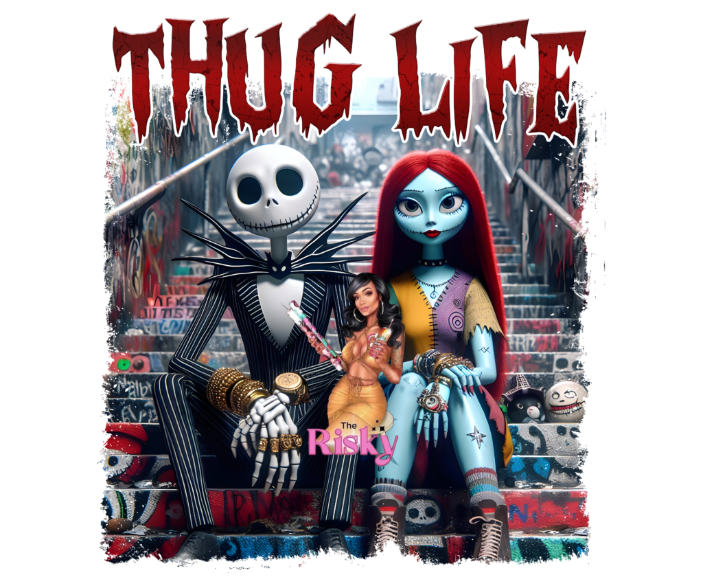 UV DTF Thug Life Jack & Sally | The Risky Tumbler